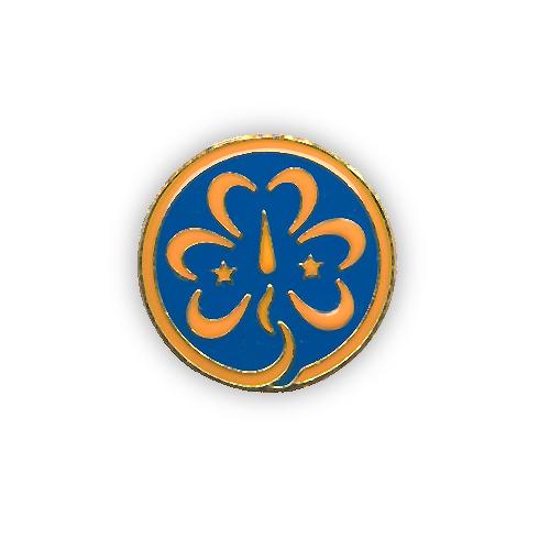 Gold-Plated Miniature World Trefoil Pin | Girl Scout Shop