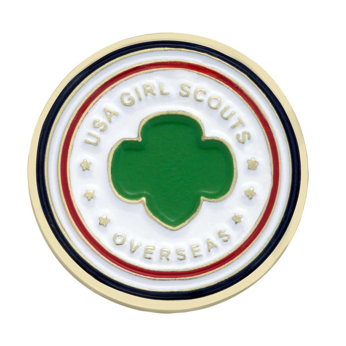 USGS Overseas Round Pin | Girl Scout Shop
