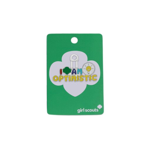 I AM Optimistic Personal Pin | Girl Scout Shop