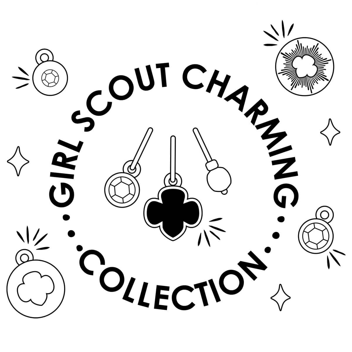 Girl Scout Charming Jewelry Collection Goldtone Pin