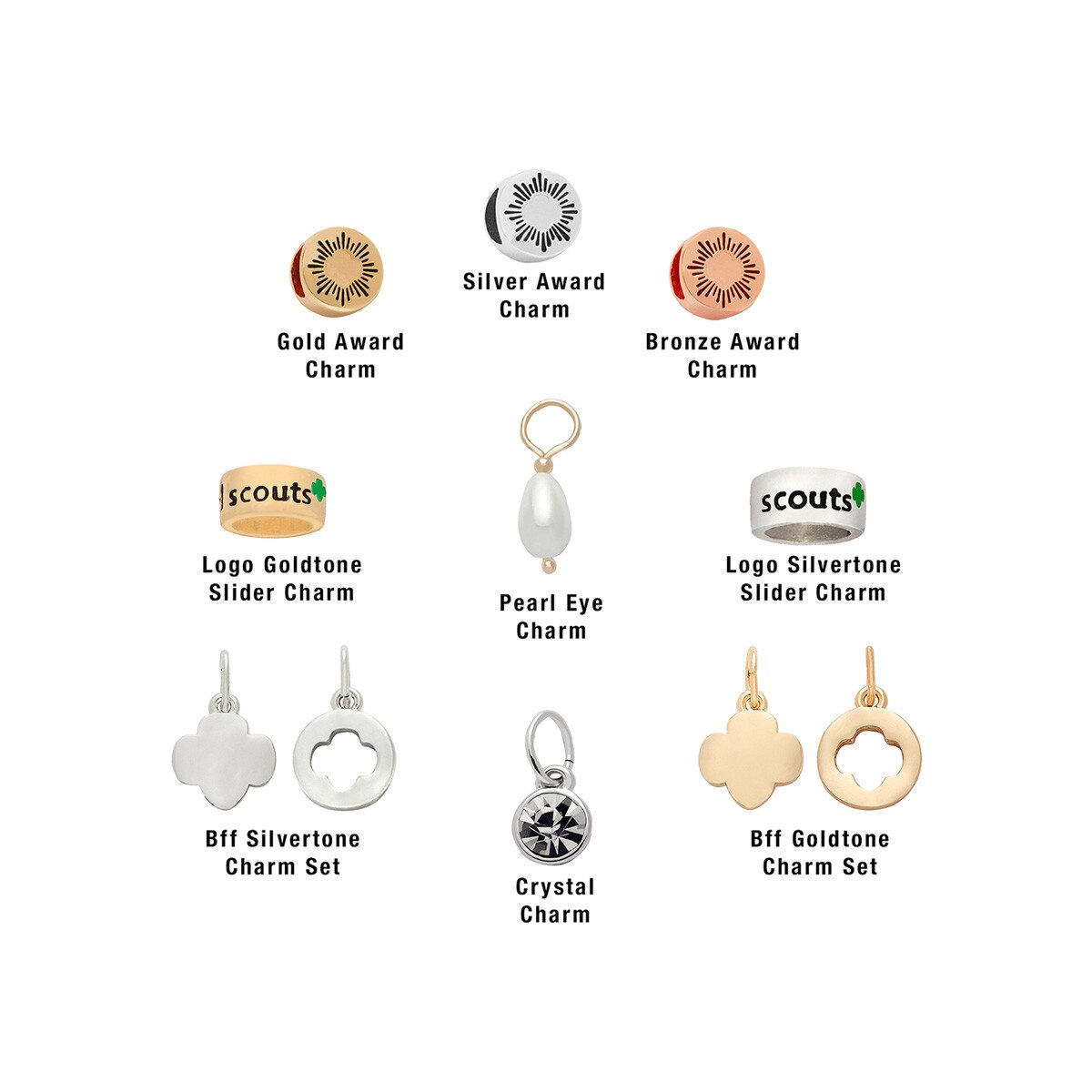 Girl Scout Charming Jewelry Collection Gold Award Charm | Girl Scout Shop