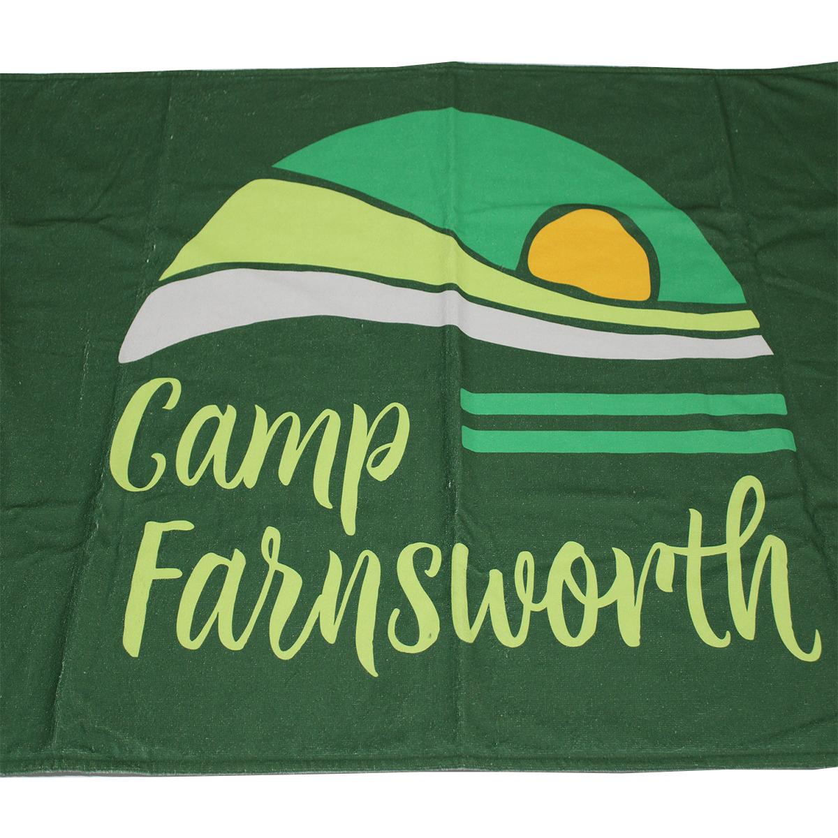 Camp Farnsworth Green Towel | Girl Scout Shop