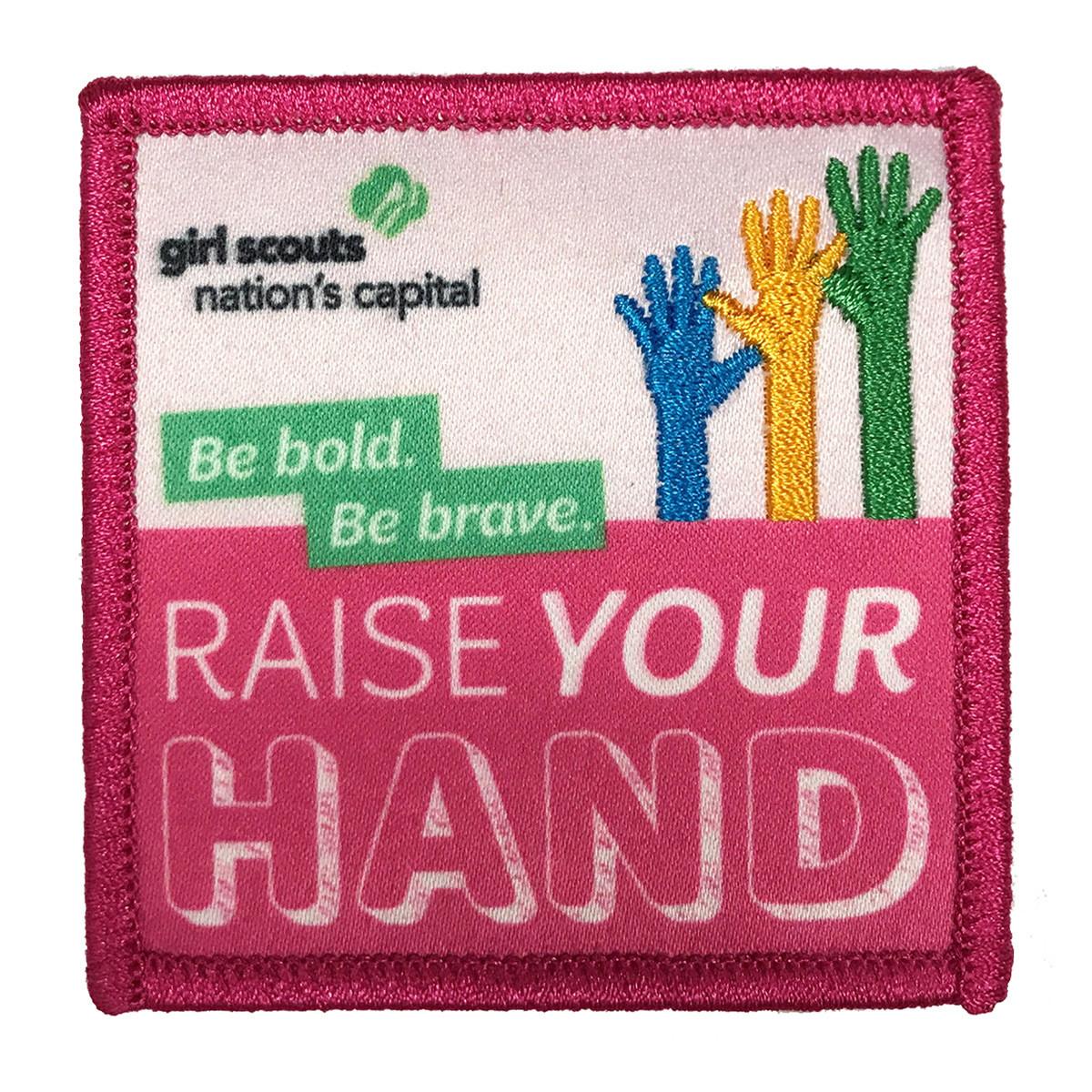 GSCNC Raise Your Hand Patch | Girl Scout Shop
