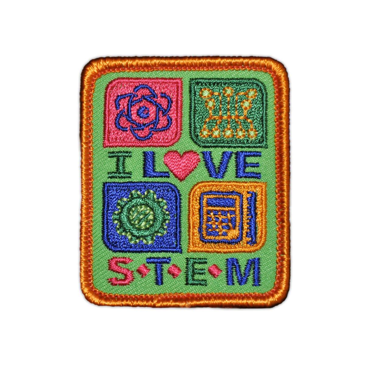 GSWCF I Love Stem Fun Patch | Girl Scout Shop
