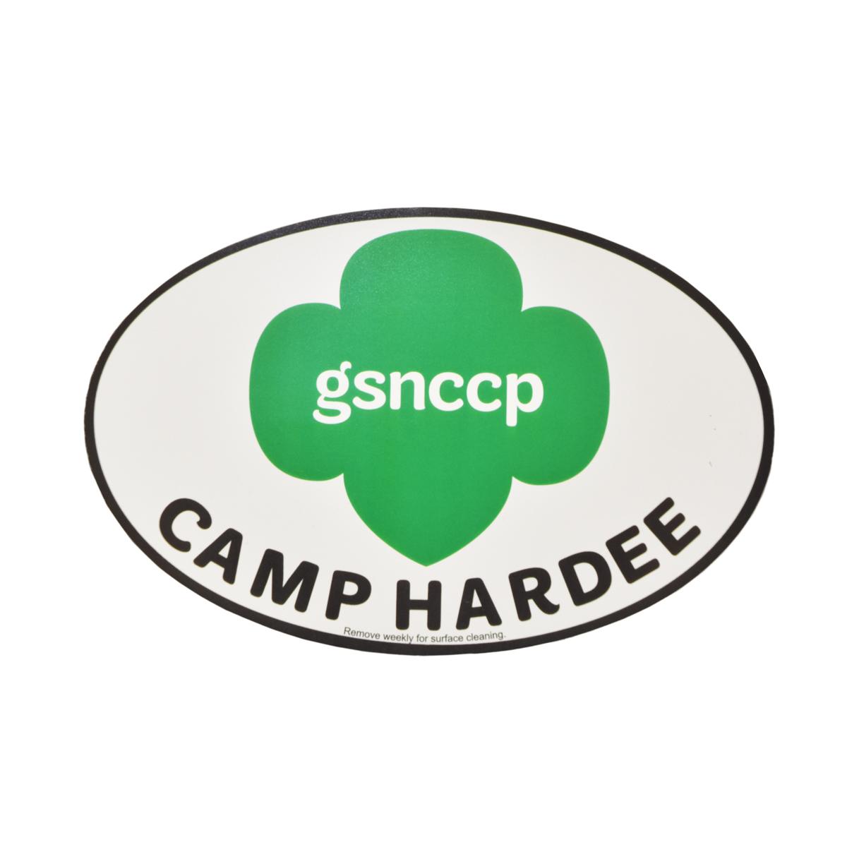 GSNCCP Camp Hardee Oval Car Magnet | Girl Scout Shop