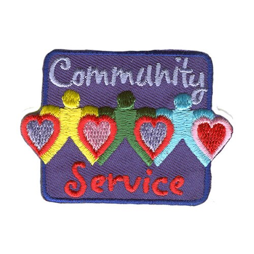 GSNI Community Service (Purple) Fun Patch | Girl Scout Shop