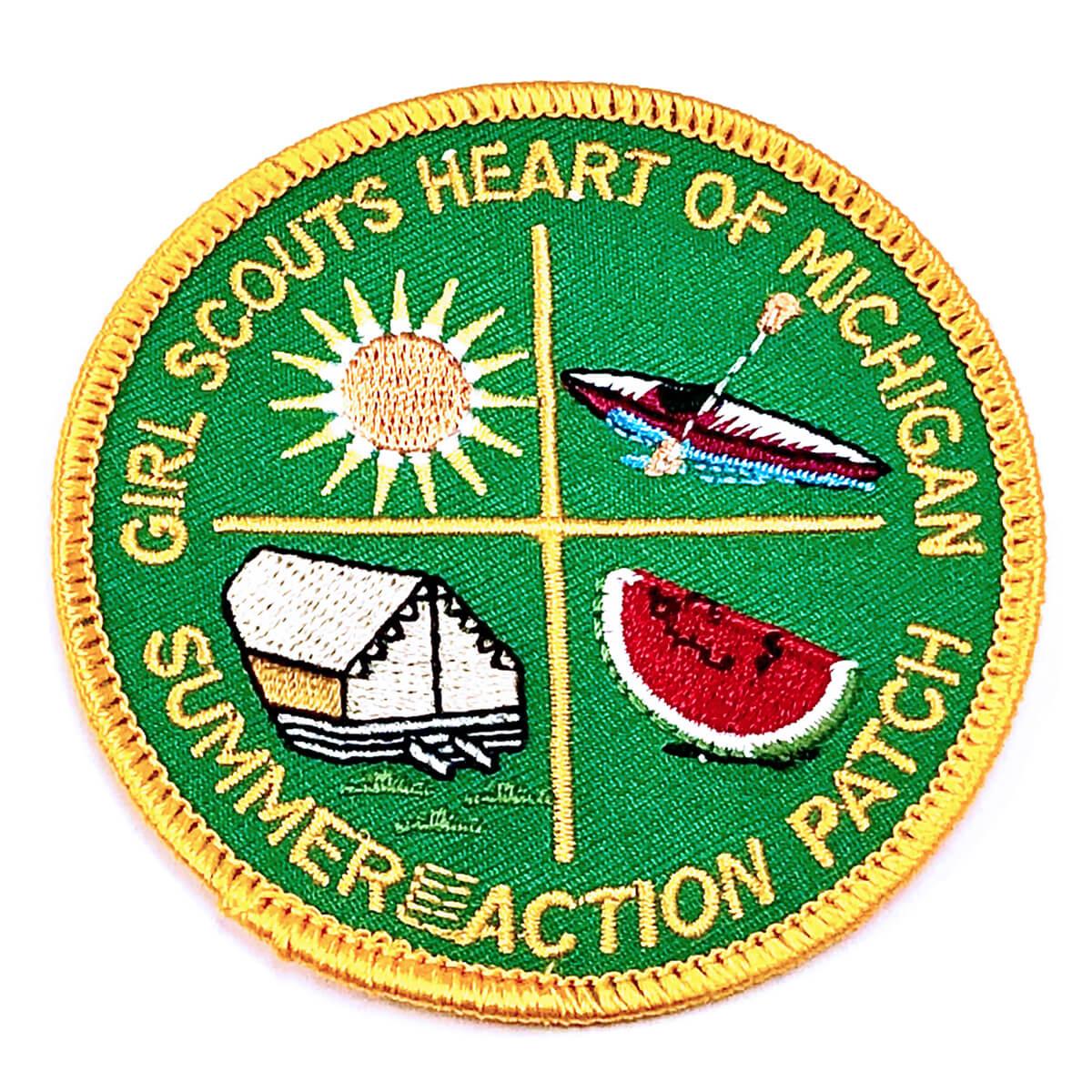 GSHOM Summer Action Patch | Girl Scout Shop