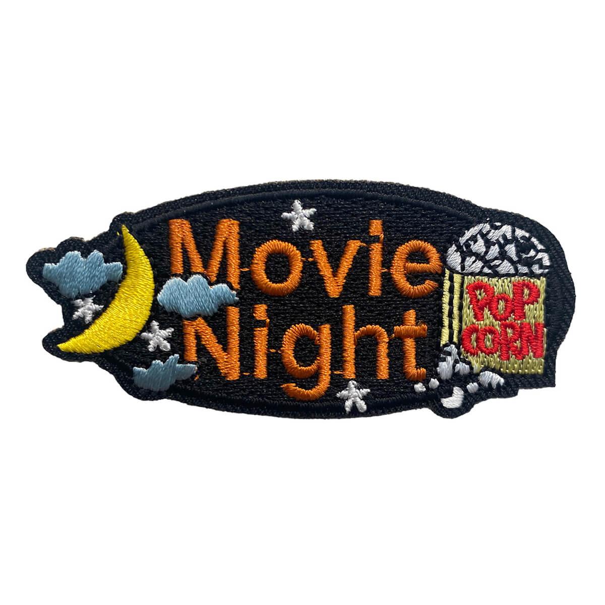 GSRV Movie Night (Moon, Popcorn) Patch | Girl Scout Shop