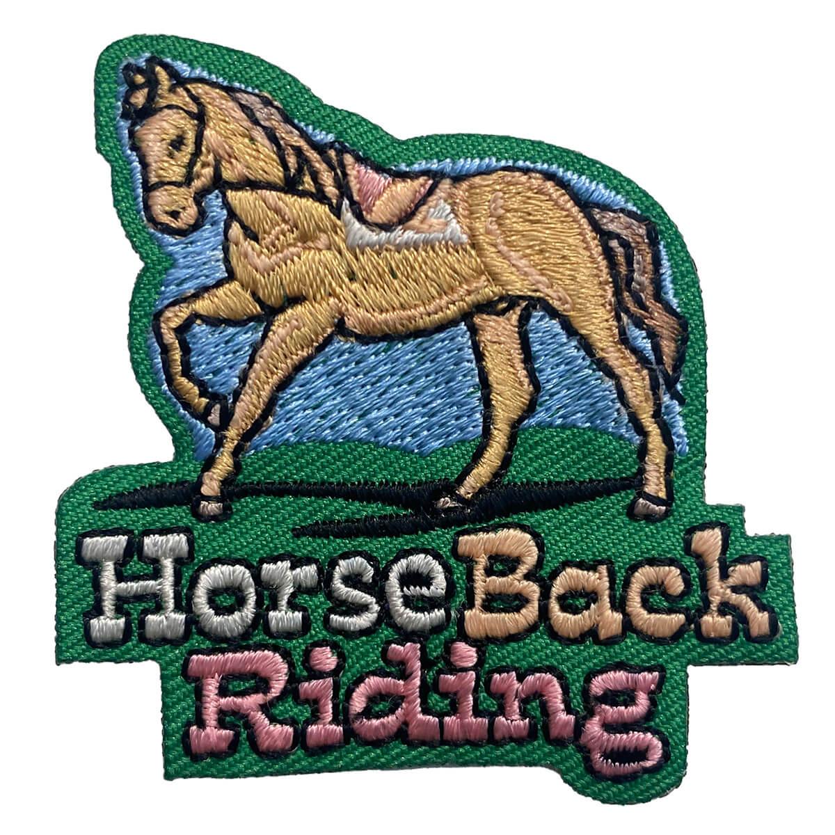 GSRV Horseback Riding (Green) Patch | Girl Scout Shop