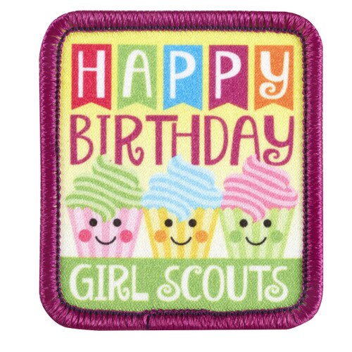Happy Birthday Party Iron-On Patch | Girl Scout Shop