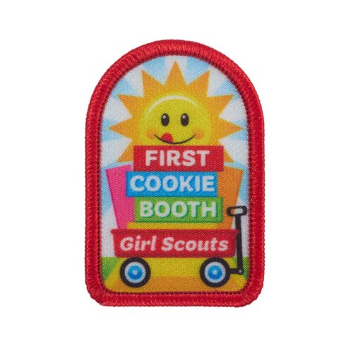 First Cookie Booth Wagon Sew-On Patch | Girl Scout Shop