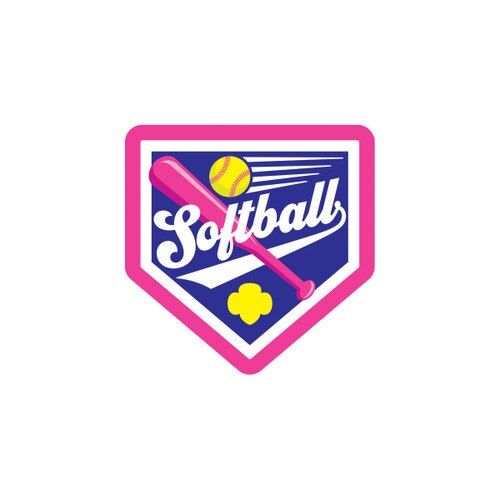 Softball Sew-On Patch | Girl Scout Shop