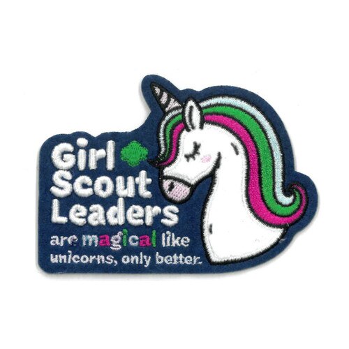 Girl Scouts x Supermix Studio Unicorn Leader Iron-On Super Fun Patch ...