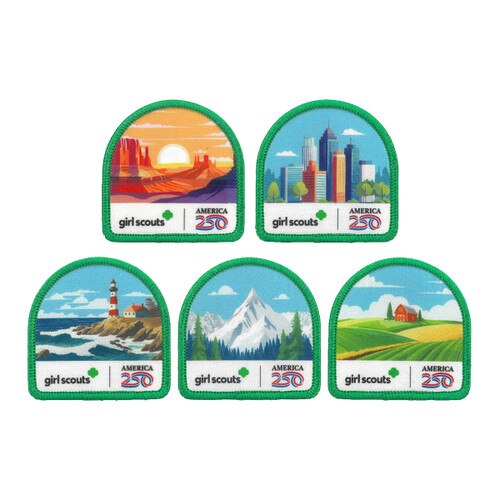 Girl Scouts America250 Sew-On-Patch Collection-Set of 5 | Girl Scout Shop