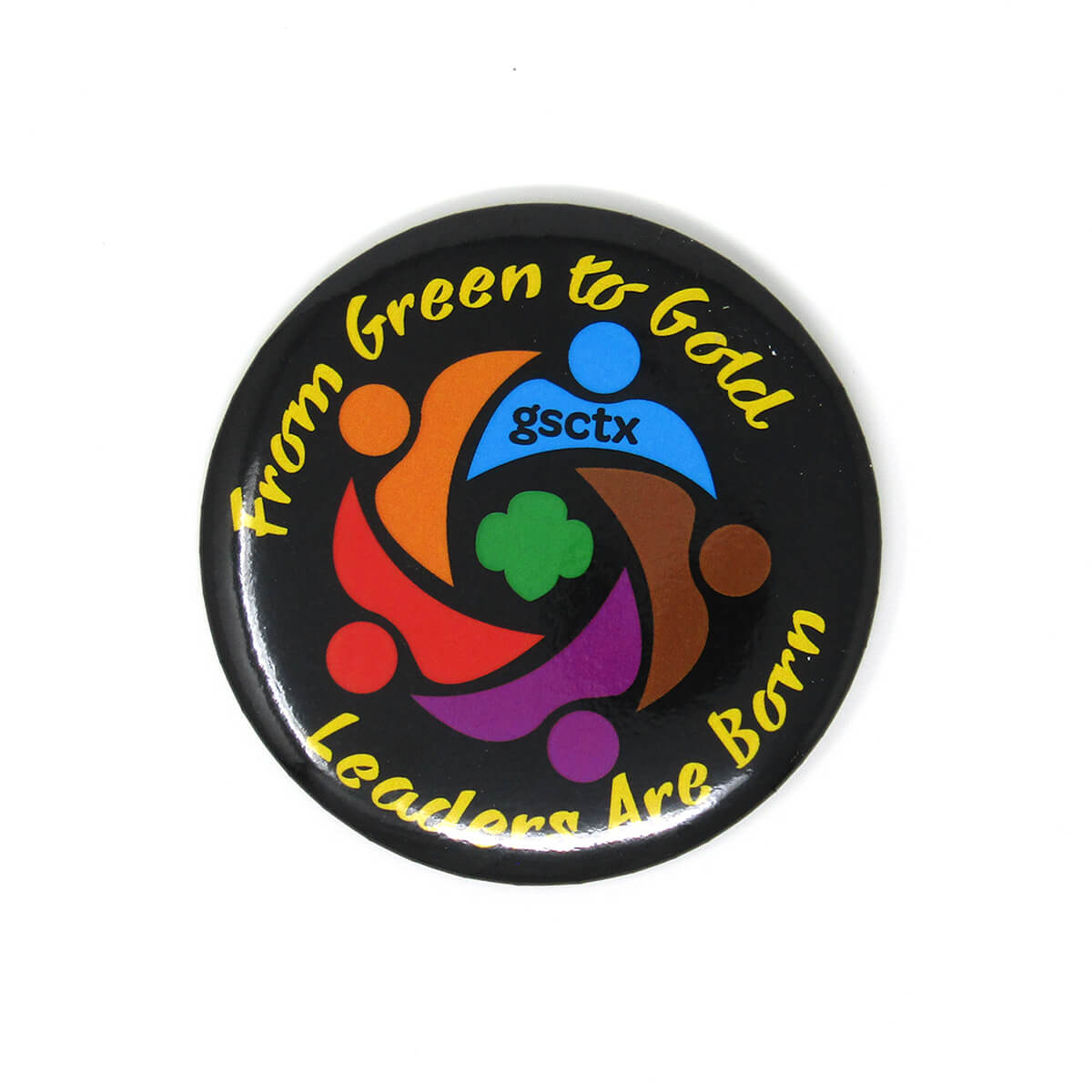GSCTX Leaders Are Born Button | Girl Scout Shop