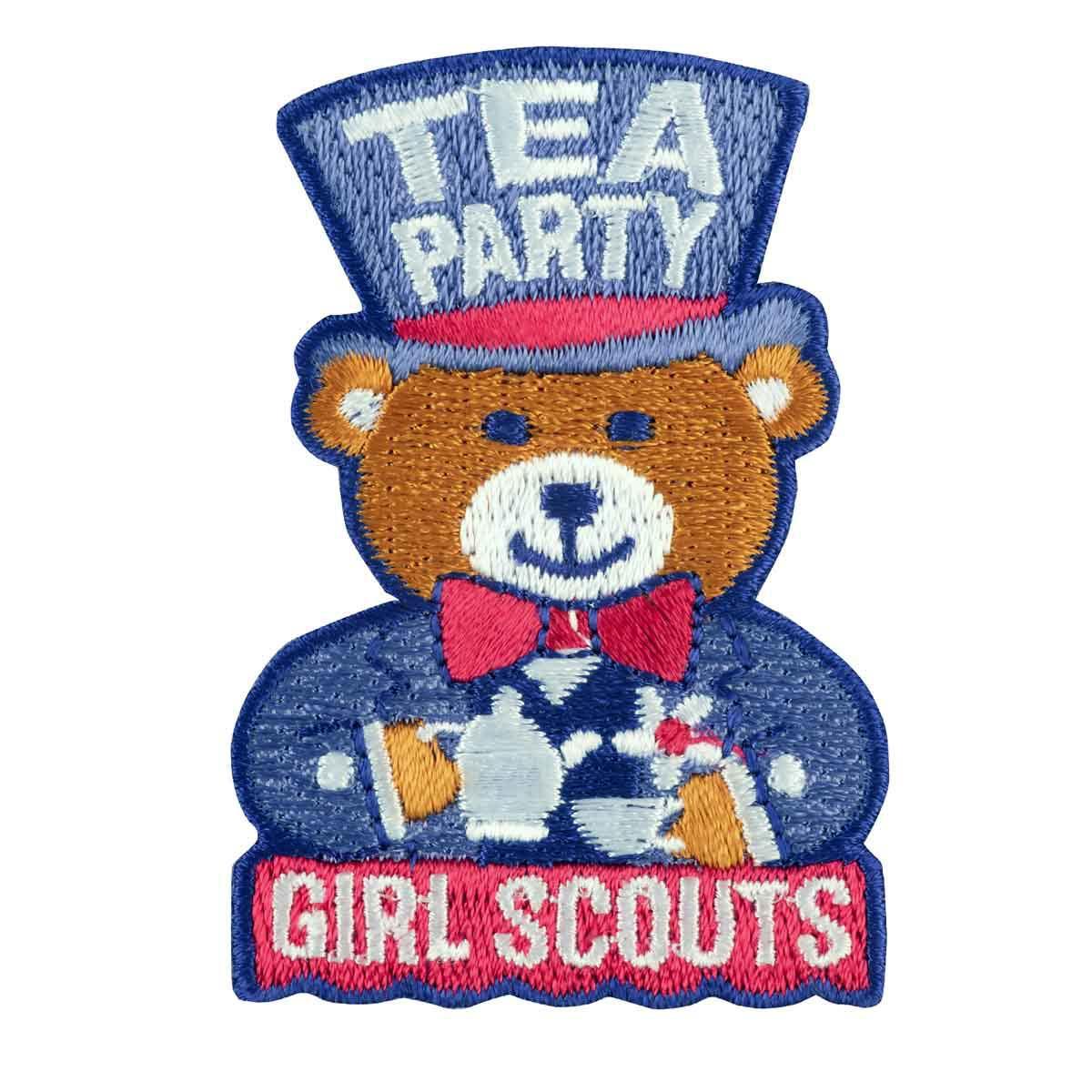Tea Party Iron-On Patch | Girl Scout Shop