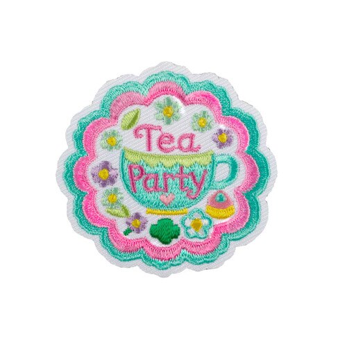 Tea Party Iron-On Patch | Girl Scout Shop