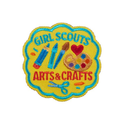 Arts and Crafts Iron-On Patch | Girl Scout Shop