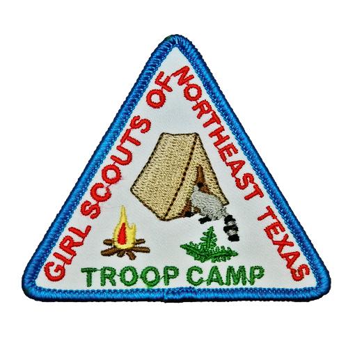 GSNETX Troop Camping Patch | Girl Scout Shop