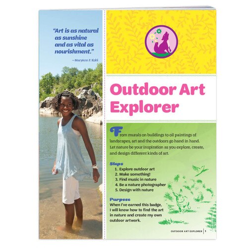 Junior Outdoor Art Explorer Badge Requirements | Girl Scout Shop