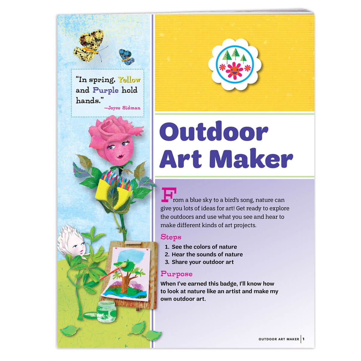 Daisy Outdoor Art Maker Badge Requirements
