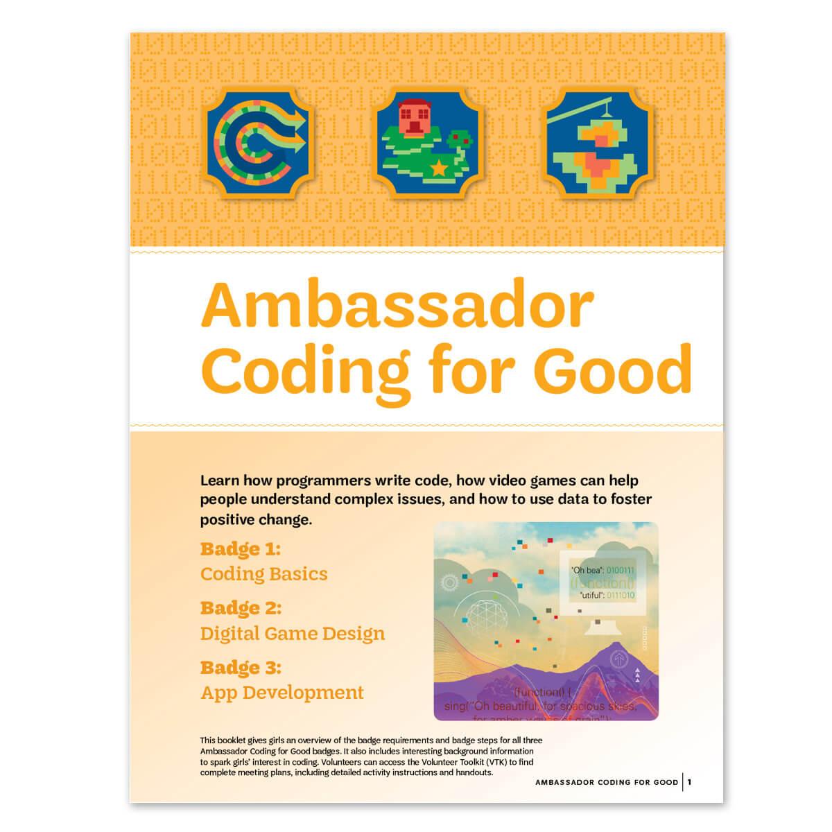Ambassador Coding for Good Digital Badge Requirements
