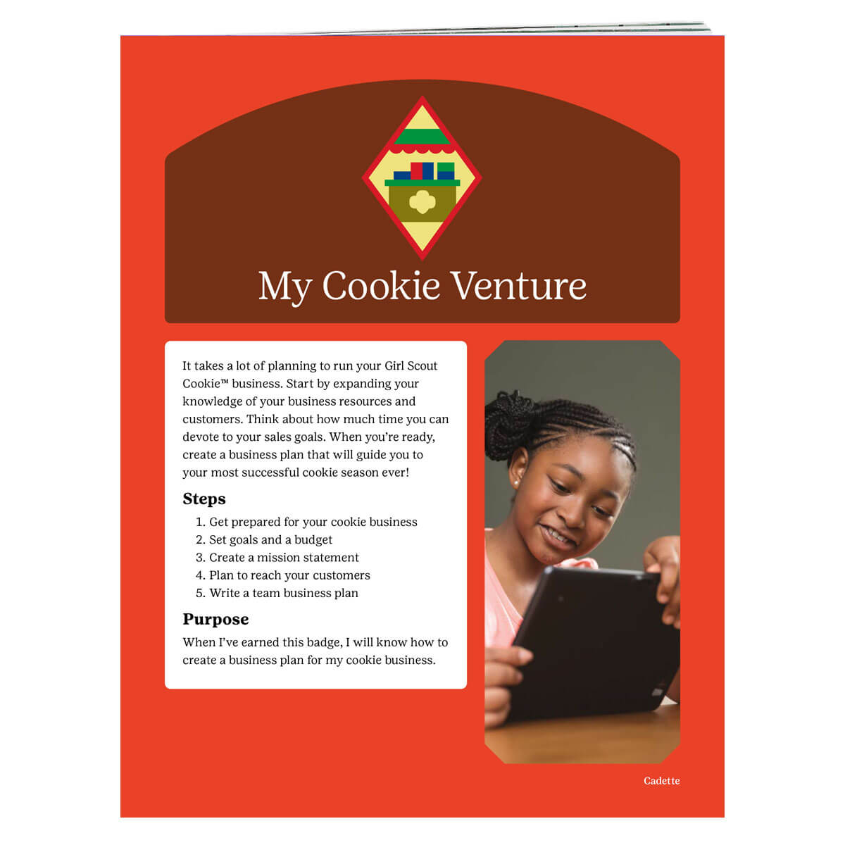 Cadette My Cookie Venture Badge Requirements | Girl Scout Shop