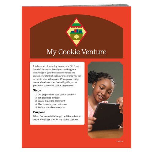 Cadette My Cookie Venture Badge Requirements | Girl Scout Shop