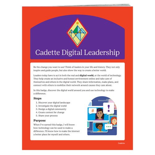 Cadette Digital Leadership Badge Requirements | Girl Scout Shop