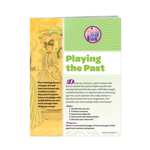 Junior Playing the Past Badge Requirements | Girl Scout Shop
