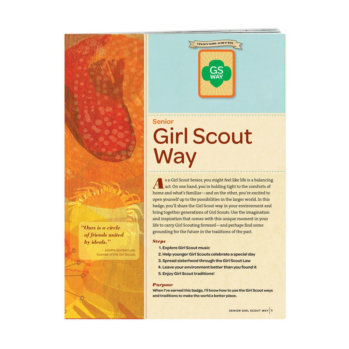 Senior Girl Scout Way Badge | Girl Scout Shop