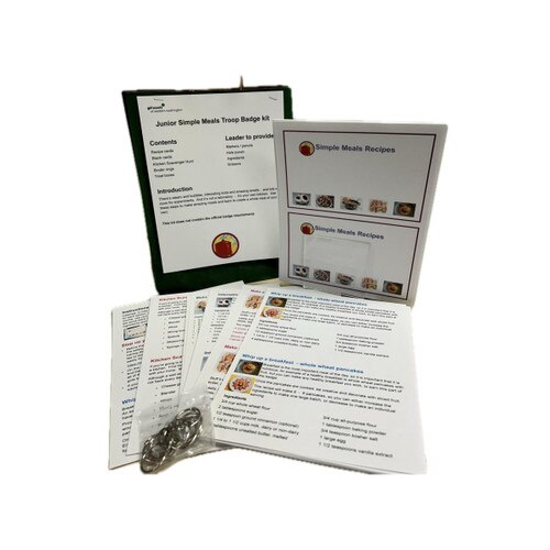 GSWW JUNIOR SIMPLE MEALS TROOP BADGE KIT| Girl Scout Shop