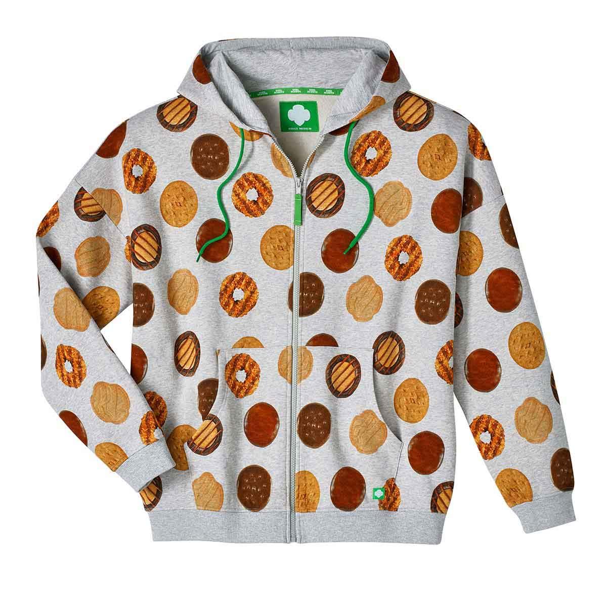 Photo Cookie Zip-Up Hoodie - Adult | Girl Scout Shop